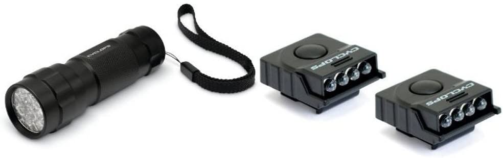 Cyclops Flashlight 14 LED flashlight, 2 hat clips - Mel's Outdoors