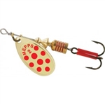 Mepps Aglia Spinner 1/4 Oz Gold Red Dot - Mel's Outdoors